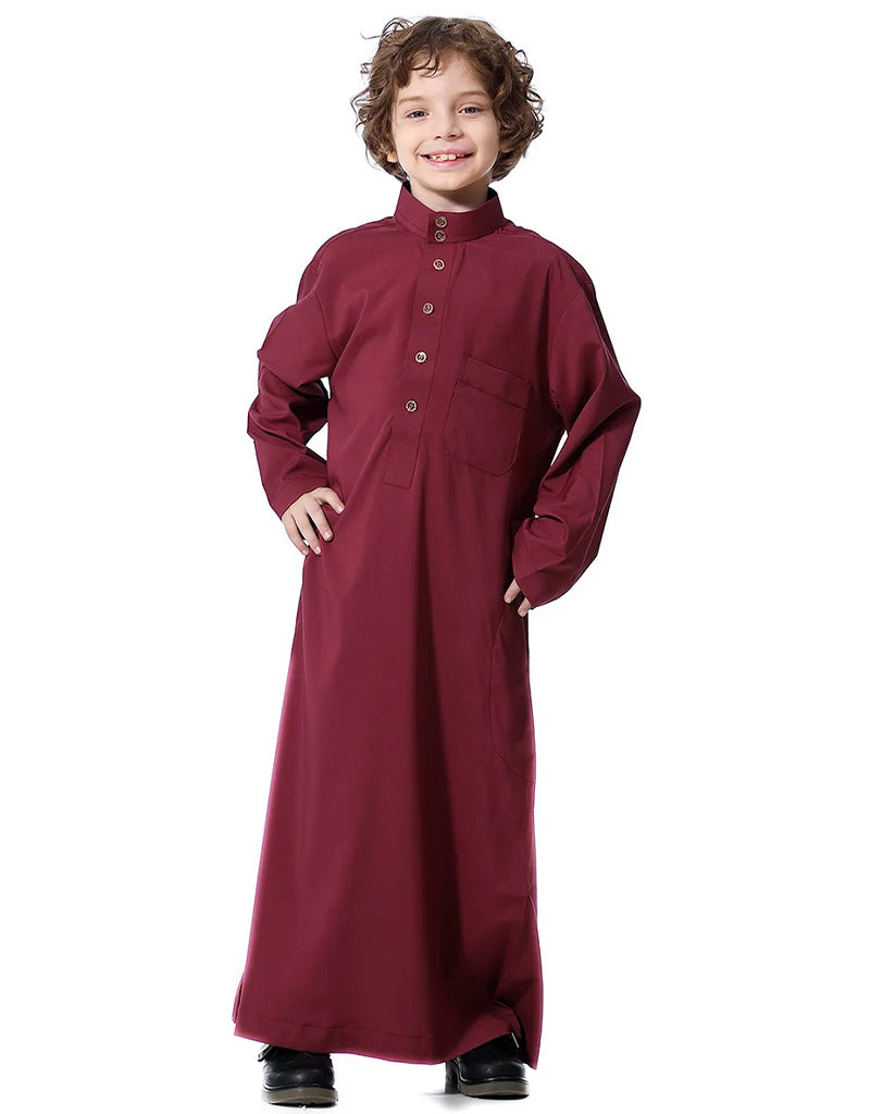Turkish Ramadan Chic: Long Dubai thobe for Boys – Arabic attire