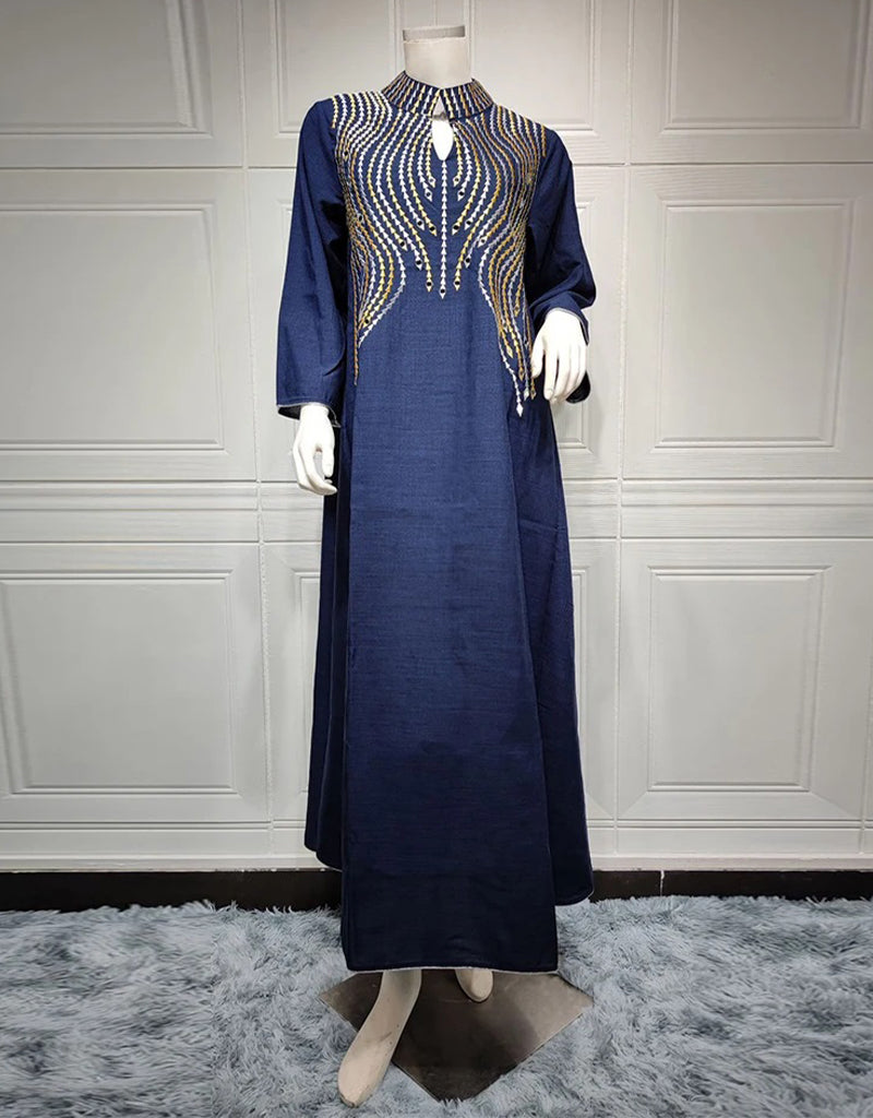 Exquisite Embroidery: Dubai Kaftan Abaya, a Stylish Muslim Dress from ...