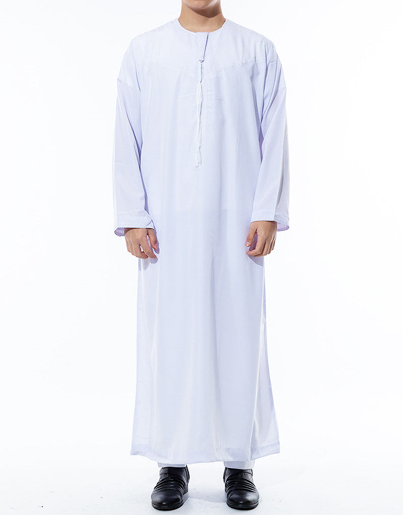 Men's Islamic Long-Sleeved Thobe – Arabic attire