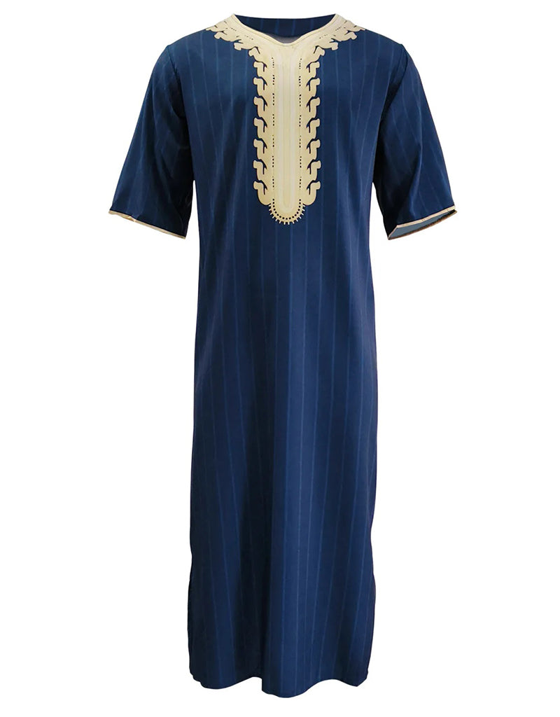 Flowing Comfort: Ethnic Retro Jumpsuit for Muslim Men – Arabic attire