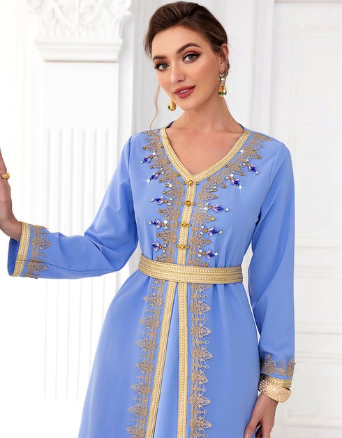 Ramadan Eid Mubarak Satin Abaya for Muslim Women: A Modest and Elegant ...