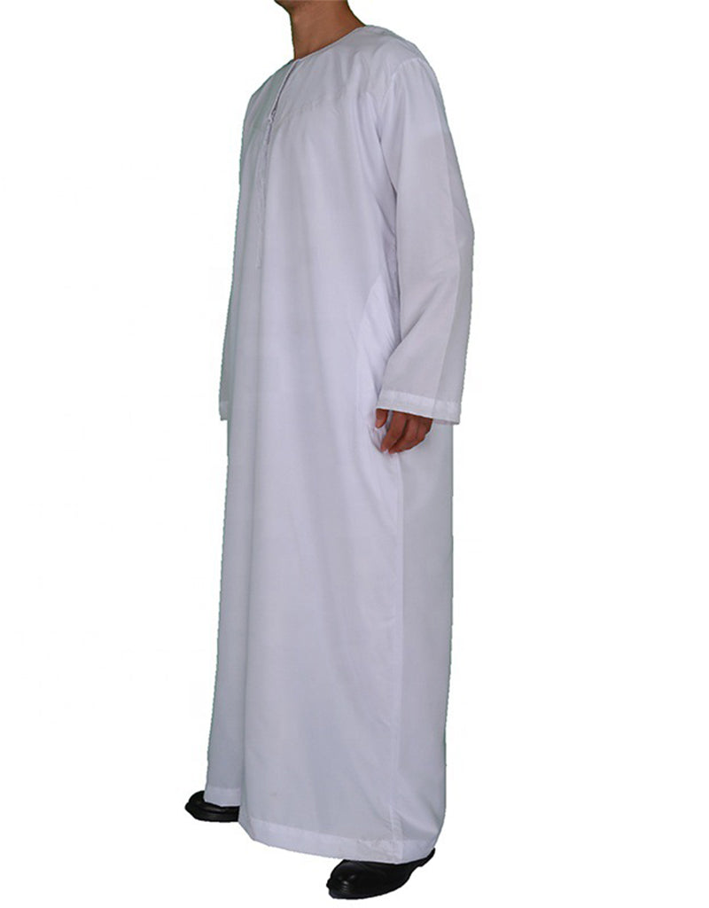 Men's Islamic Long-Sleeved Thobe – Arabic attire