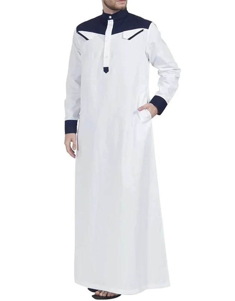 Elevate Your Style: Modern Thobes with a Touch of Contrast – Arabic attire
