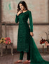 Green Net Pant Suit Orange Embroidery Work – Arabic attire
