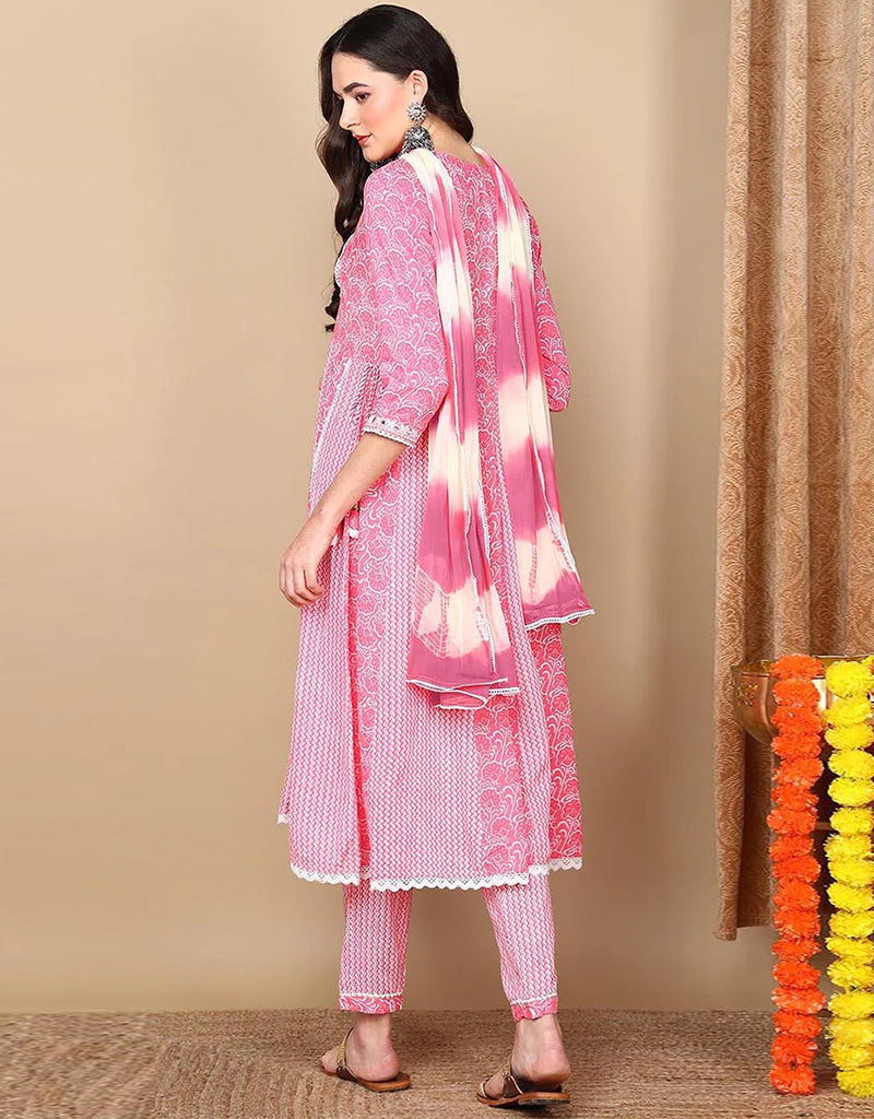 Flared Style Suit With Trowser Pant Pink Sherbet Rayon Pant Suit Pink ...