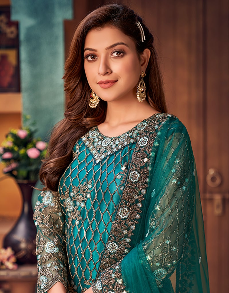 Rama Net Pant Suit Rama Embroidery Work DF-2400-2413 – Arabic attire