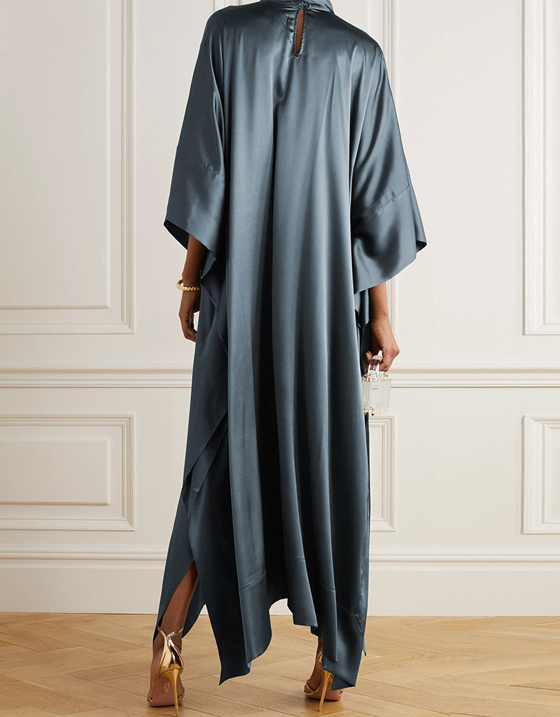 Davy Grey Heavy Designer Heavy Fency Maxi Dress Grey Digital Printed ...