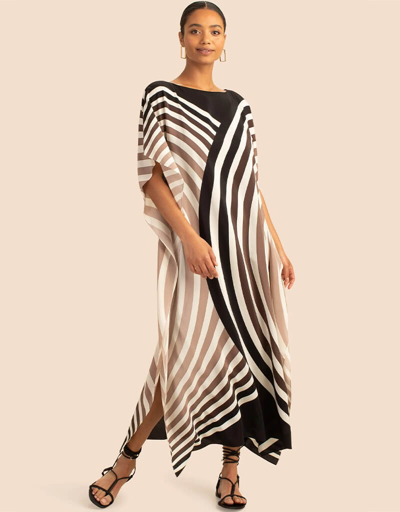 Multi Fancy Soft Satin Silk Kaftan Multi Printed – Arabic attire