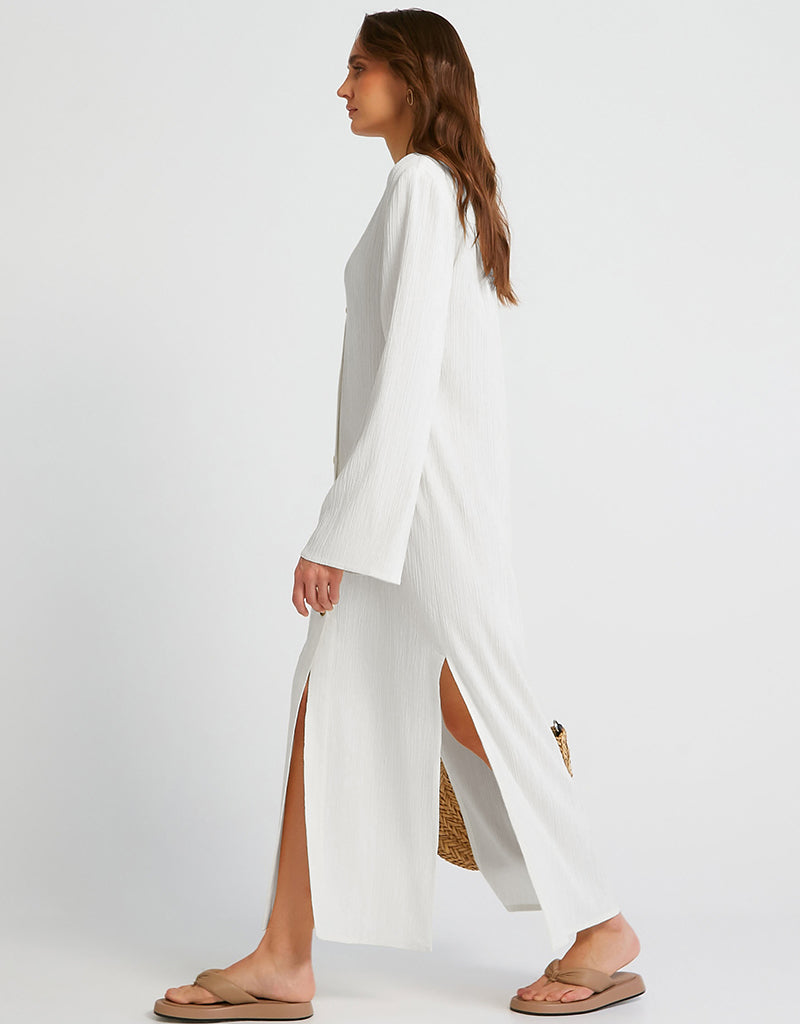 White Heavy Designer Heavy Fency Maxi Dress White Digital Printed Work ...