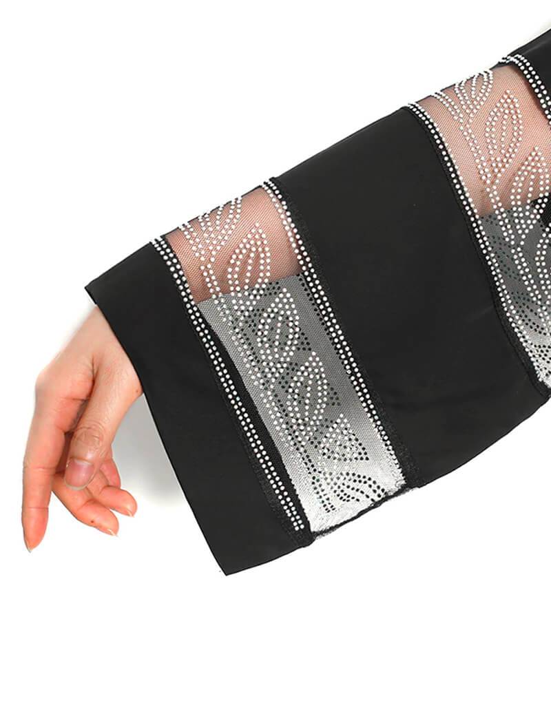 Diamond beaded designer Abaya with Back pattern
