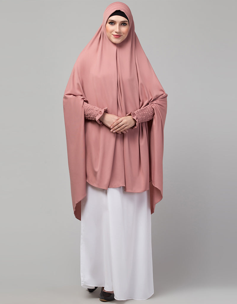 Mouve Pink Polyester Knits Head Covers Hijab Purple – Arabic attire