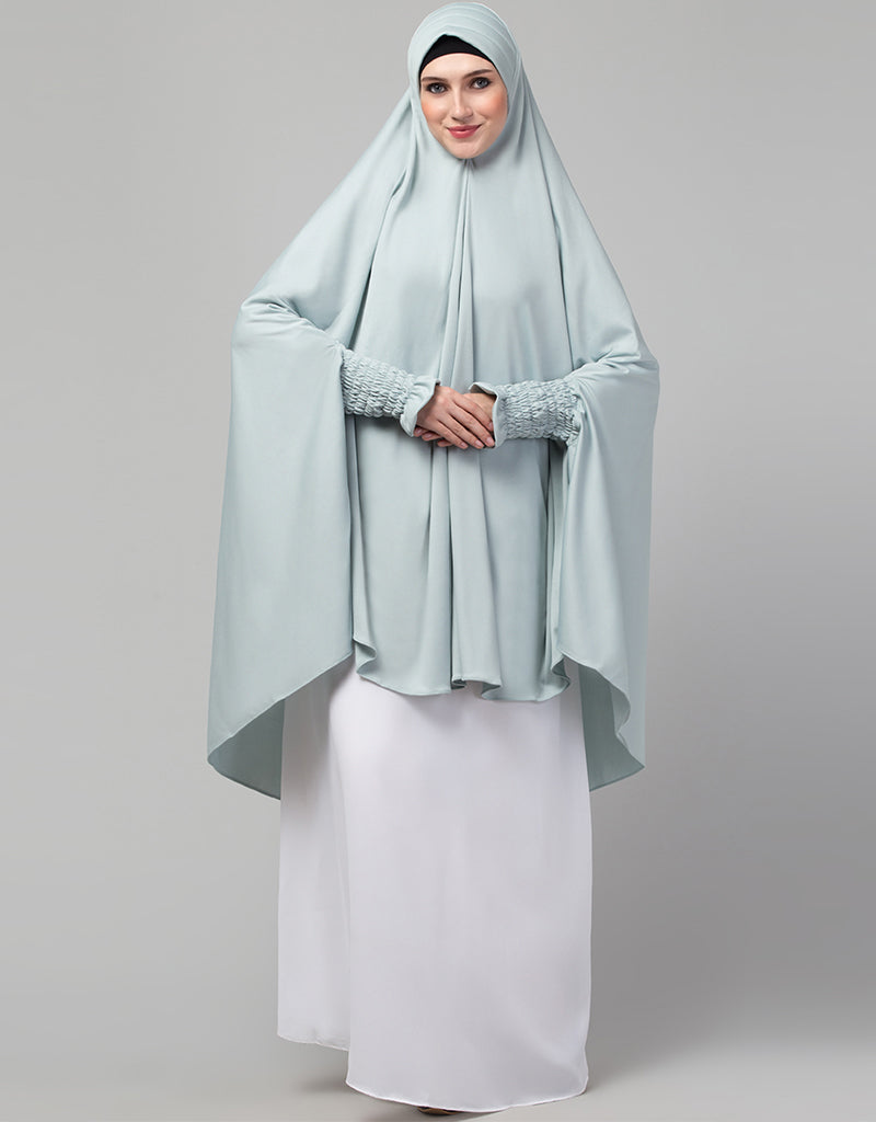 Sky Sage Polyester Head Covers Hijab Sky Blue – Arabic attire