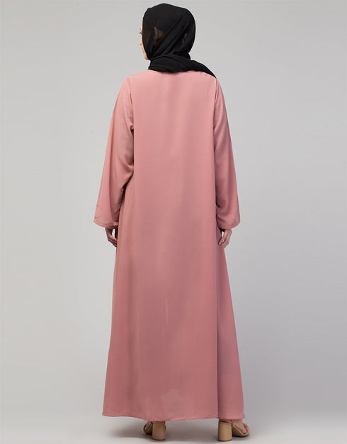 Modern Butterfly Kaftan with Self-Buttoned Cuffs and Open Front in ...