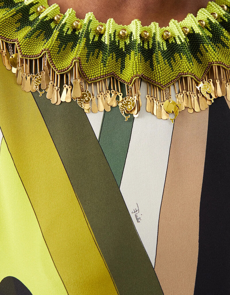 Barf Green Latest Printed Maxi Dress Green Printed Work – Arabic attire