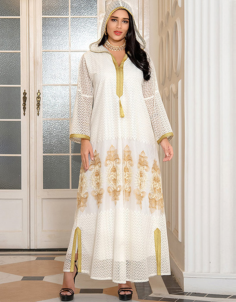 Embroidered Arabic Dress Caftan Party Evening Abaya – Arabic attire