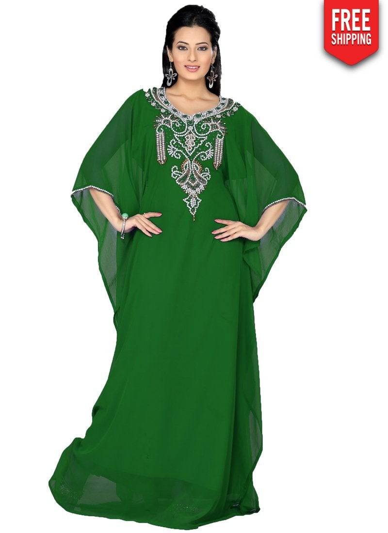 Alluring Embroidered Islamic Kaftans Blue Color – Arabic attire