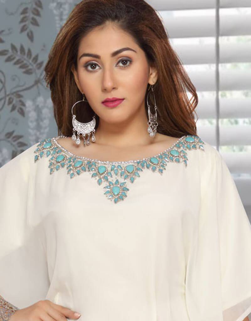 Beautiful Farasha With Golden Hand Work Farasha Style, Georgette Fabric ...