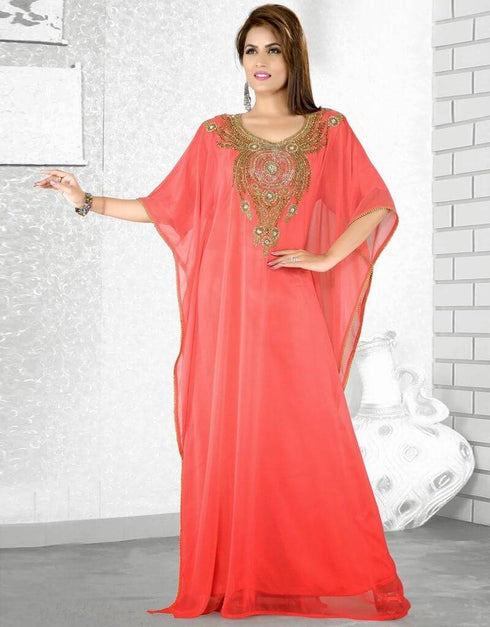 Fashionable Farasha Kaftan Farasha Style, Pink Color – Arabic attire