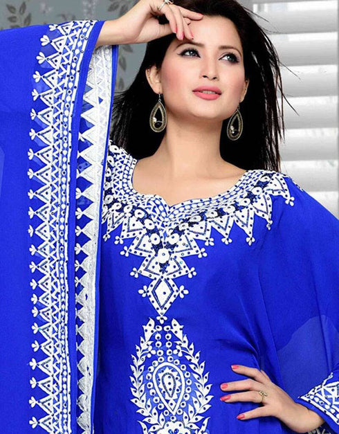 kaftan farasha style Blue Color – Arabic attire