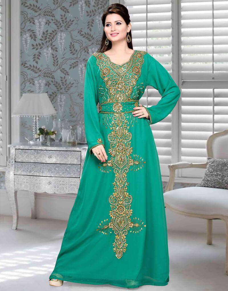 kaftan farasha style Blue Color – Arabic attire