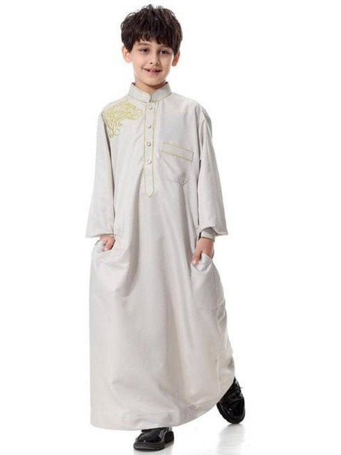 Embroidered Kids Thobes for Kids – Arabic attire
